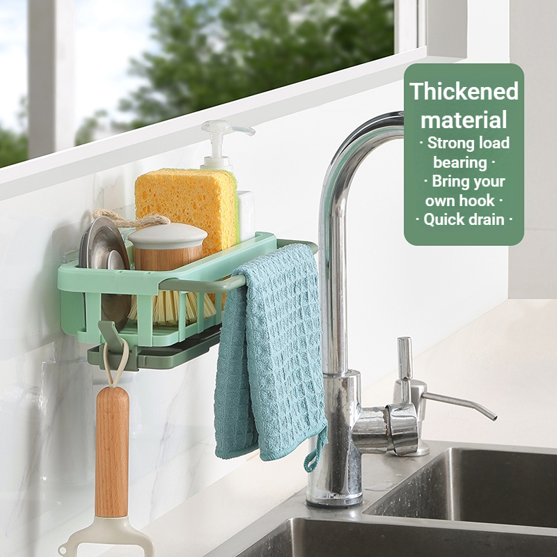 Household Sponge Rack Kitchen Rack Sponge Storage Rack Bathroom Shelves ...