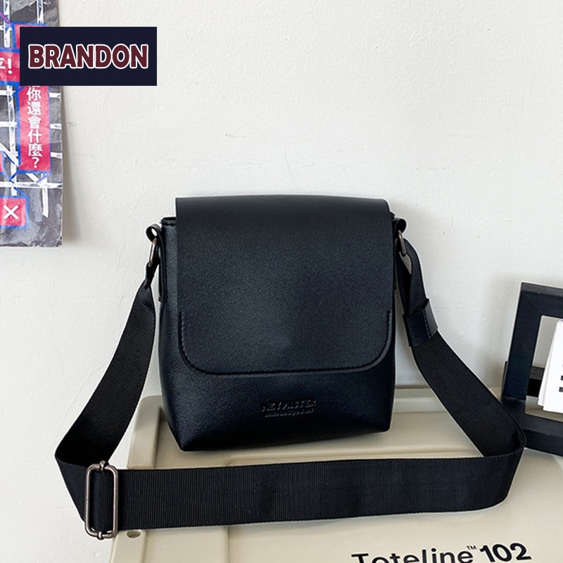 leather small bag for men crossbody chest bag sling bag korean fashion ...
