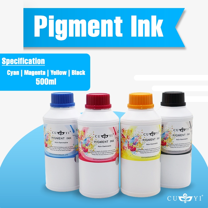 500ml CUYI Pigment ink for Inkjet Printer (CMYK) | Shopee Philippines