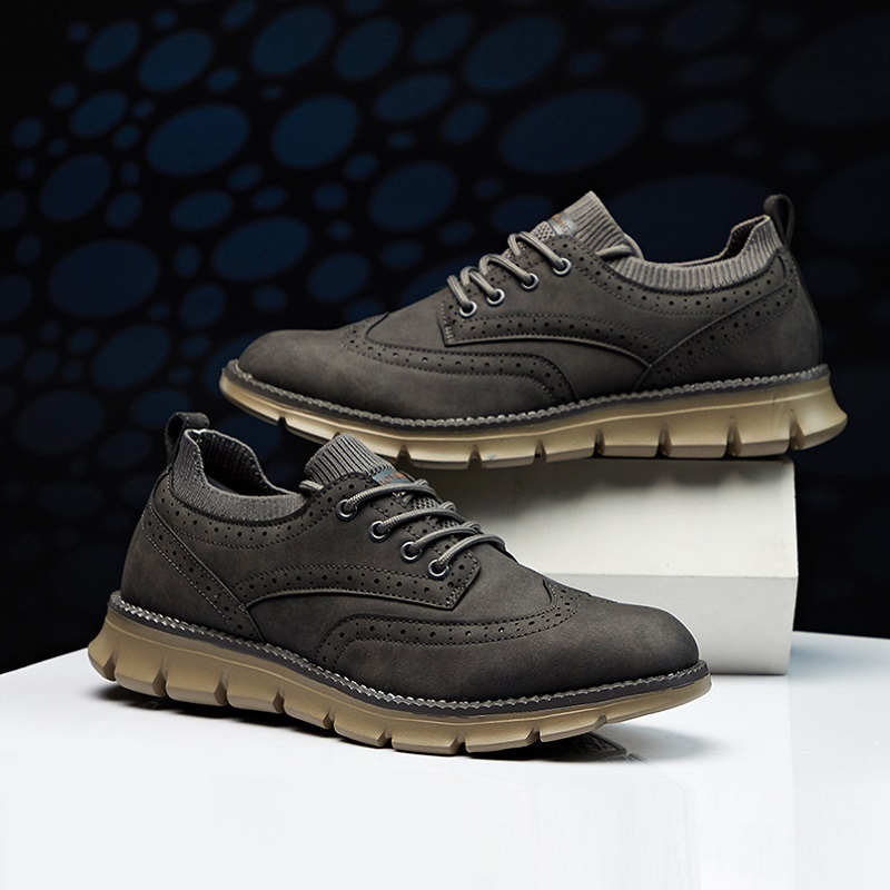 Luxury Men Formal Wingtip Brogues Oxford Shoes Collections Soft Leather ...
