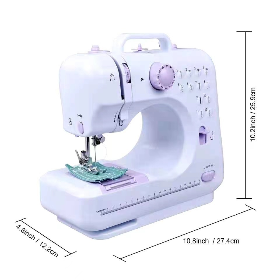 Evtor Multifunction Mini Sewing Machine 12 Stitches Sewing Portable ...