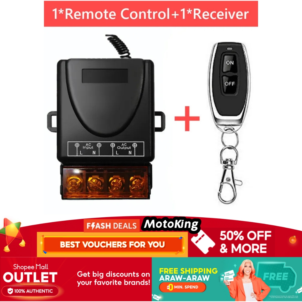 Wireless Remote Switch Relay Rf For Household Appliances Pump Lights ...