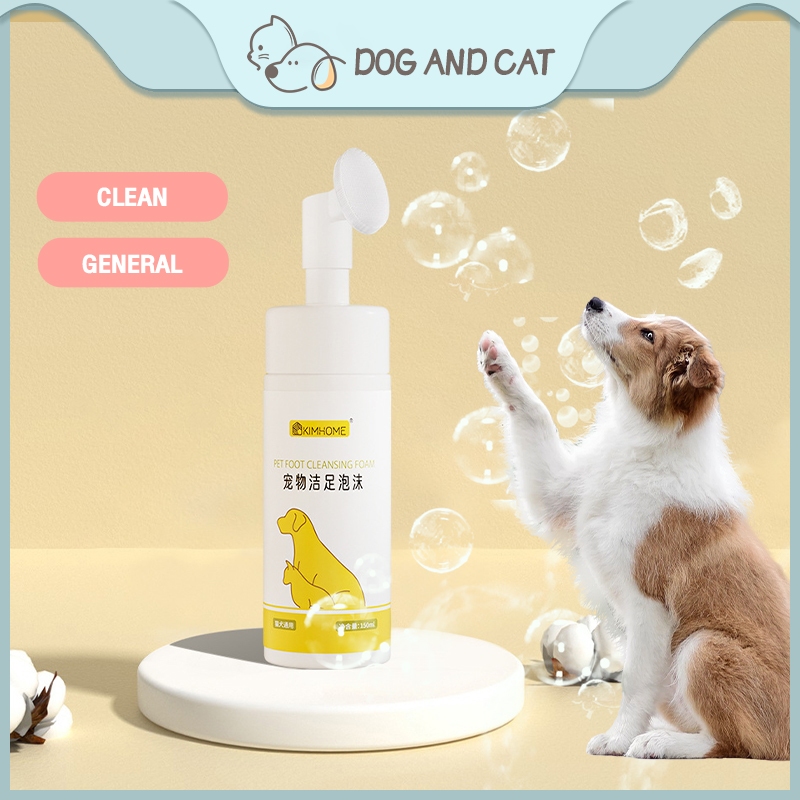 Dog and cat paw cleaning foam Pet foot washing and decontamination foam ...