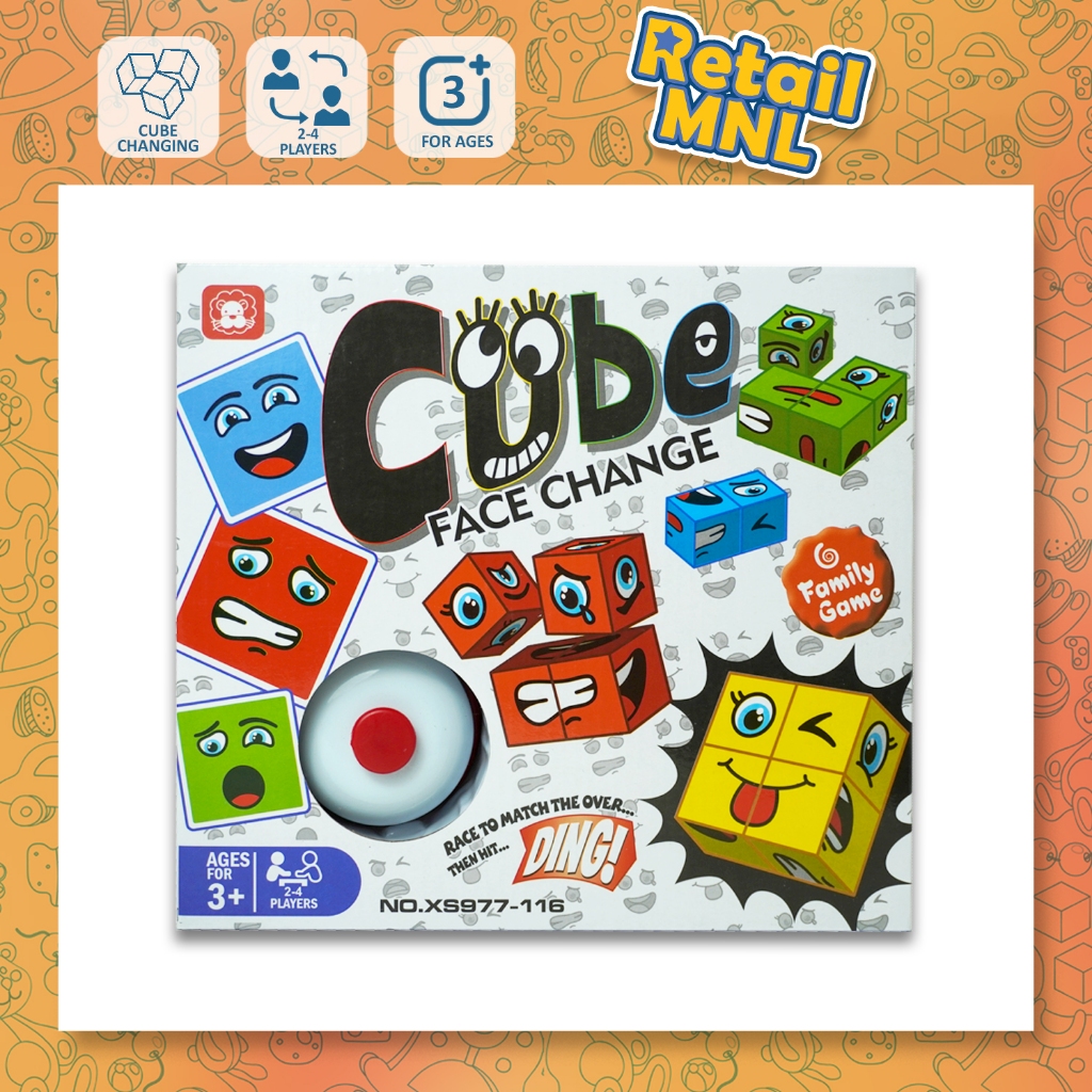 Retailmnl Wooden Educational Toy Face Changing Magic Cube Children ...