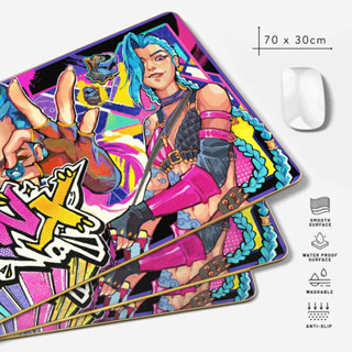 Extended Gaming Mouse Pad / Deskmat | JINX from ARCANE LEAGUE OF ...