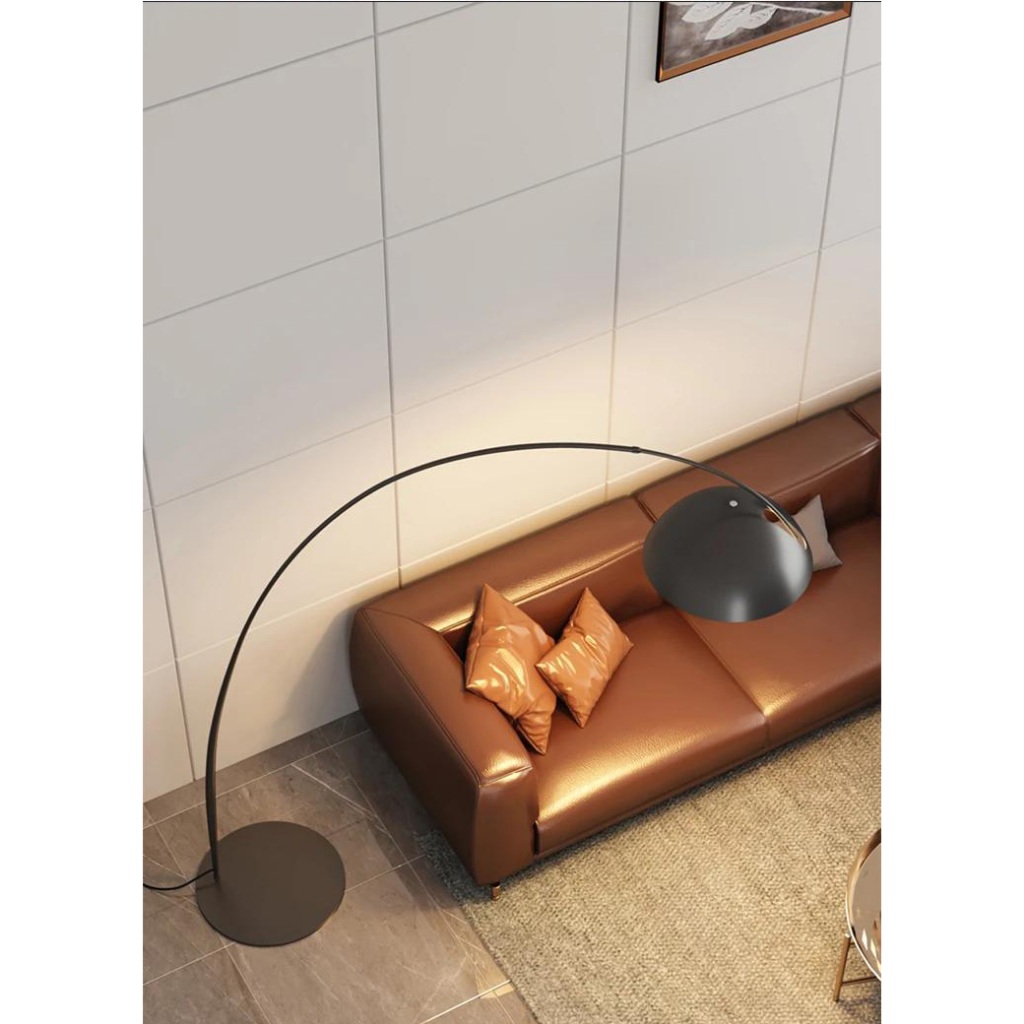 Arc Floor Lamp，Black Gold Floor Lamps with 360° Rotatable Arm，3-Color ...