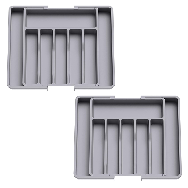 Cutlery Holder, Drawer Expandable Storage tray, Adjustable Cutlery ...