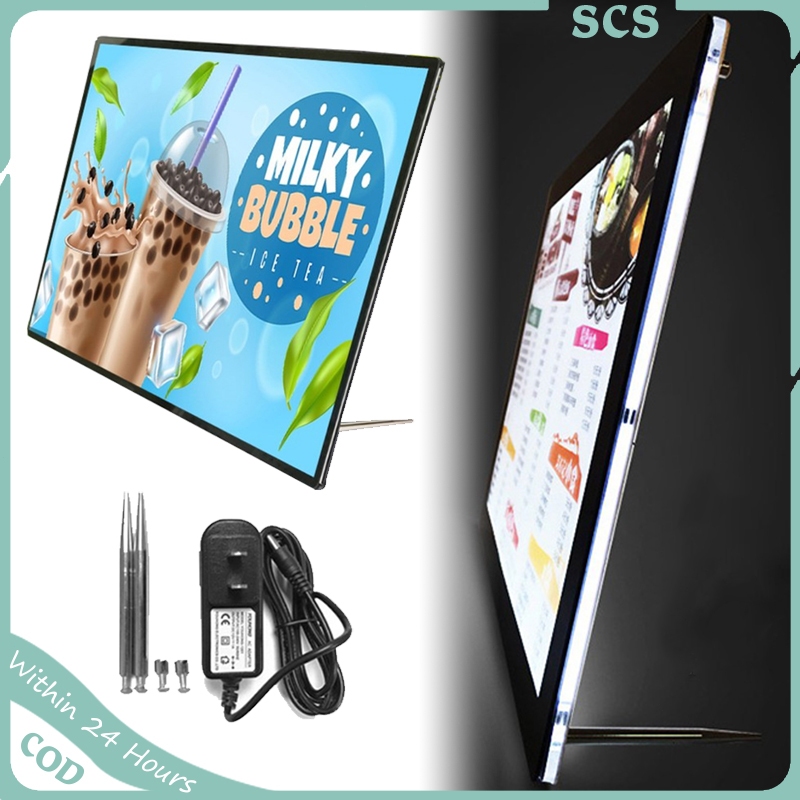 LED Light Menu Board Advertising Display Wine List, Price List Display ...