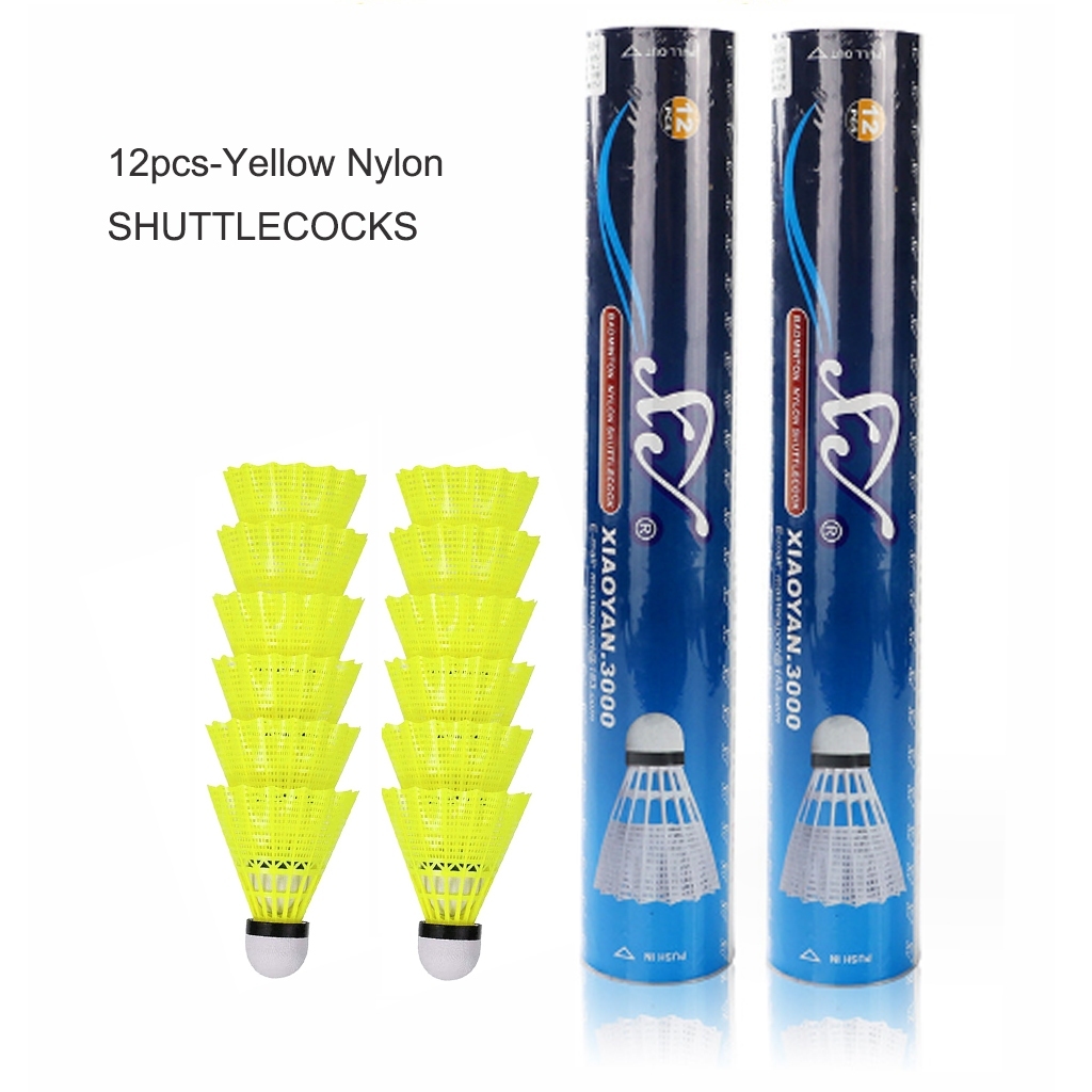 12PCS Stable Goose Feather Shuttlecocks Badminton Indoor&Outdoor Sport ...