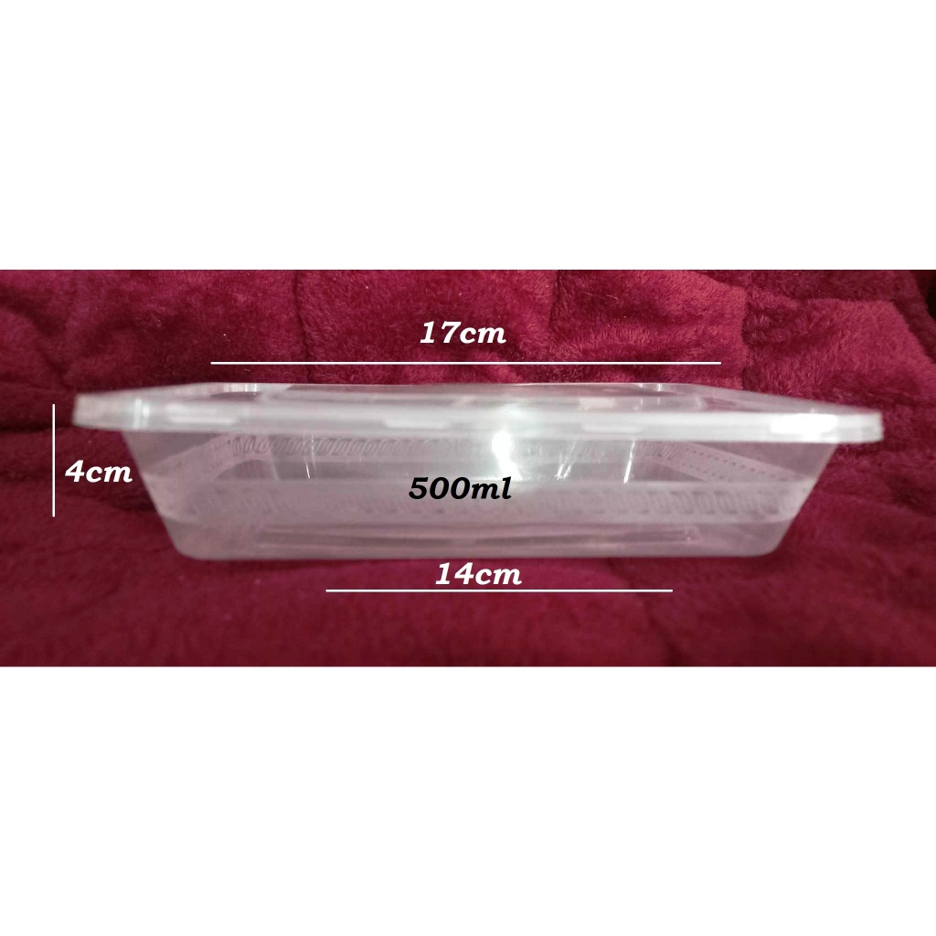 Rectangular Container disposable Microwavable Food 10 pcs 500ml, 650ml, 750ml, 1000ml | Shopee ...
