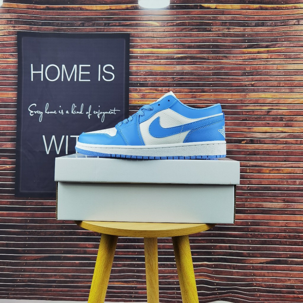 Air Jordan 1 aj1 Low cut University Blue sneaker for women and men ...