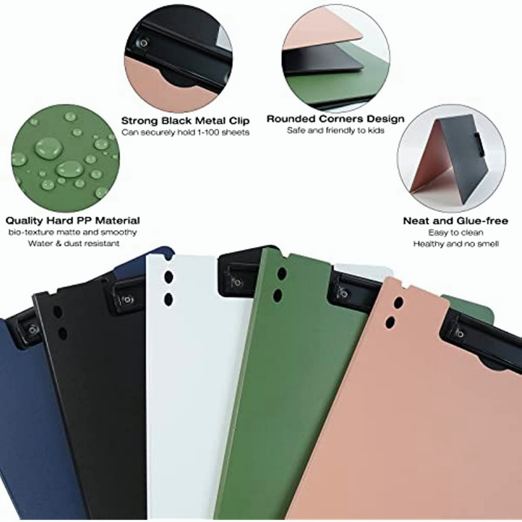 Long Clipboard with Cover Clip Folder Board With Cover Folder Writing ...