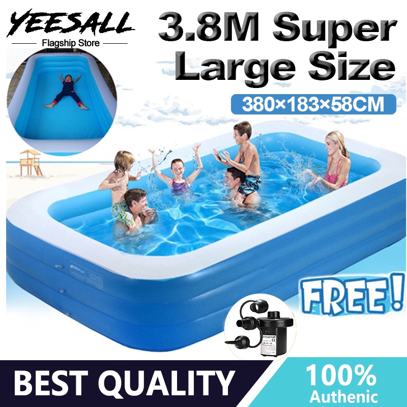 inflatable swimming pool With Air Pump Big portable Rectangular ...