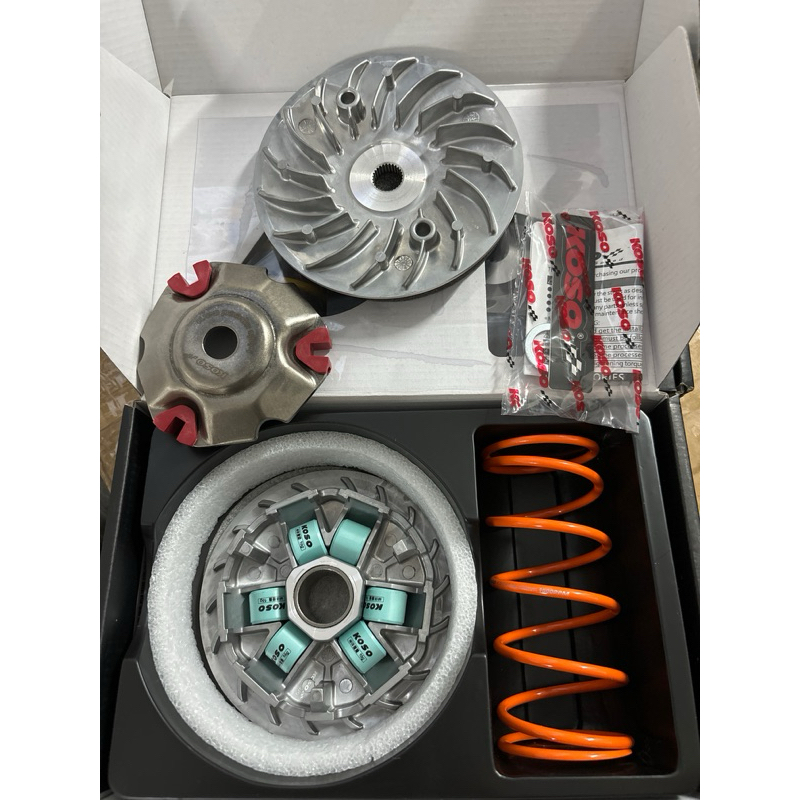 KOSO / Racing Monkey Mio/ M3 / Click / Nmax/ Aerox / PCX PULLEY SET / TRANSMISSION POWER KIT ...