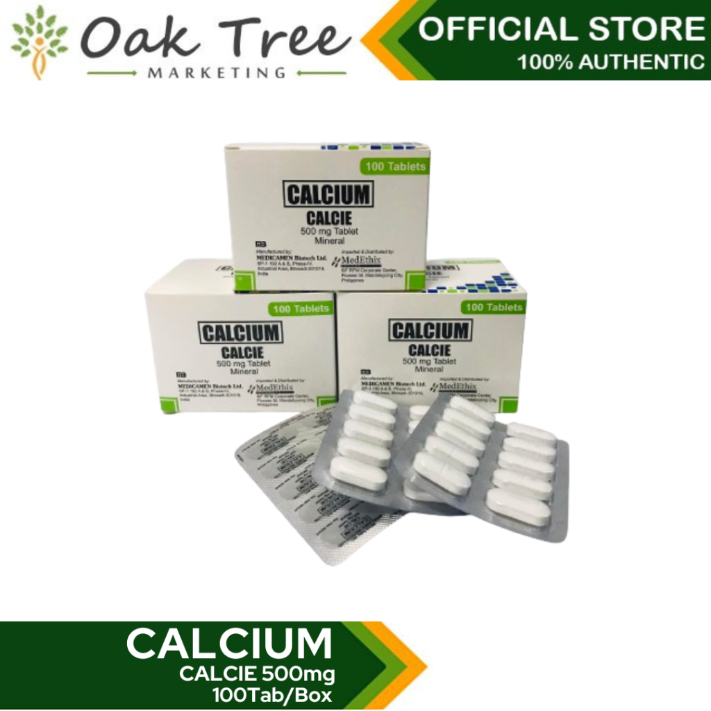Calcium Calcie 500mg - 100 Tab/Box | Shopee Philippines