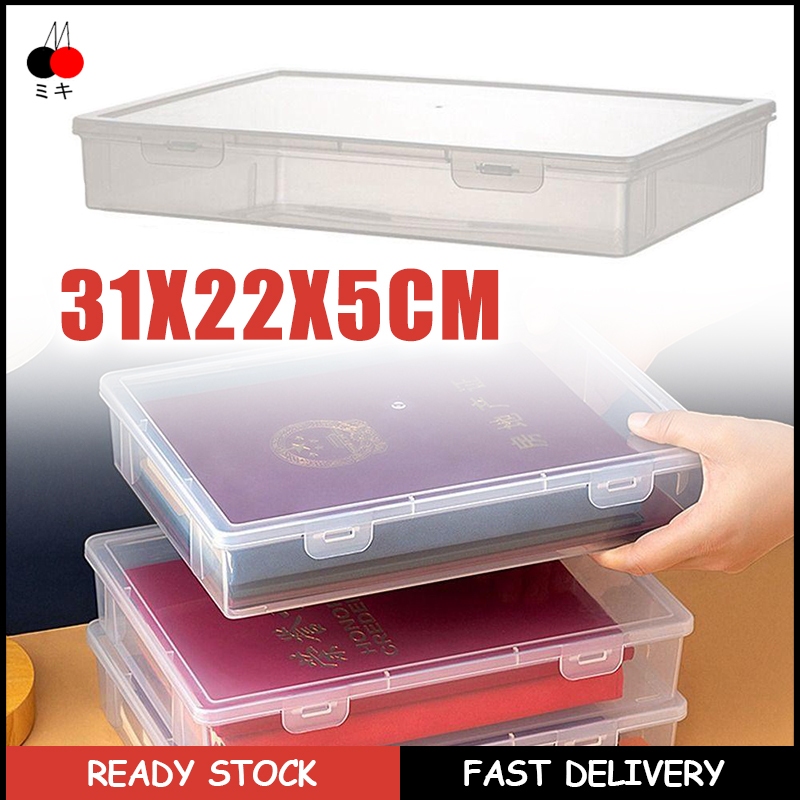 Document Storage Box Dustproof Plastic Paper Moisture-Proof Wear ...