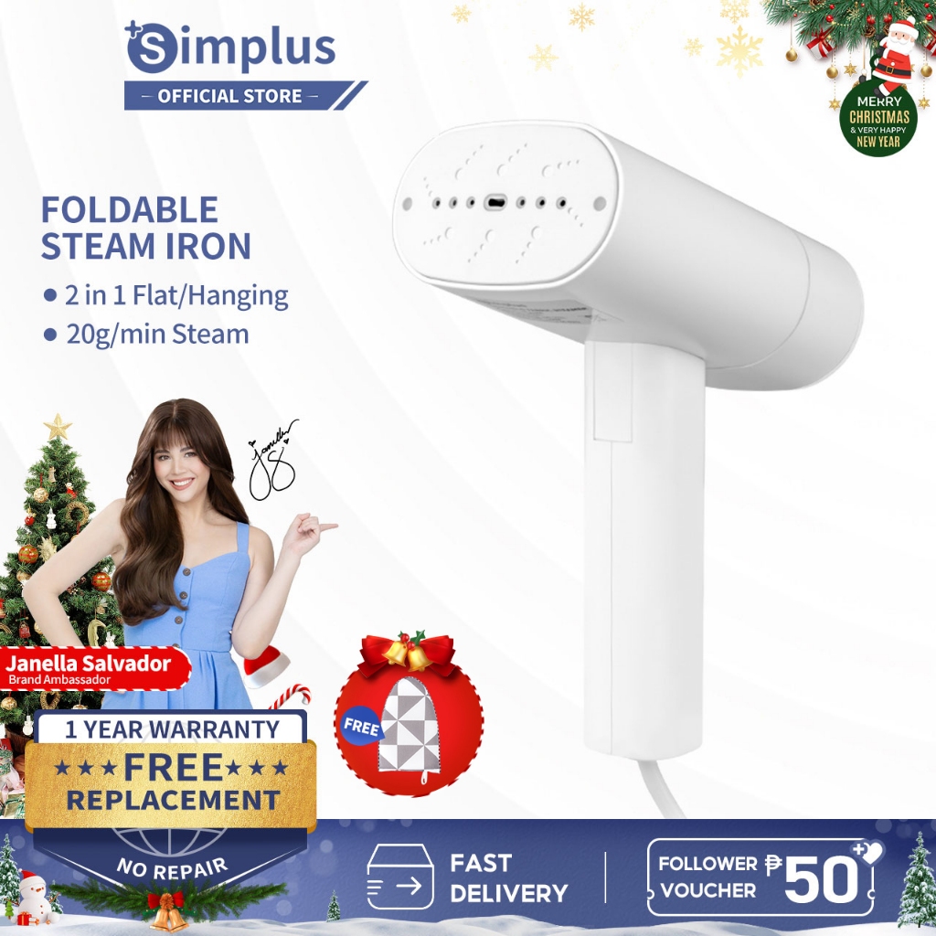 Simplus Handheld Garment Steamer 1200W Strong Steam Portable Foldable ...