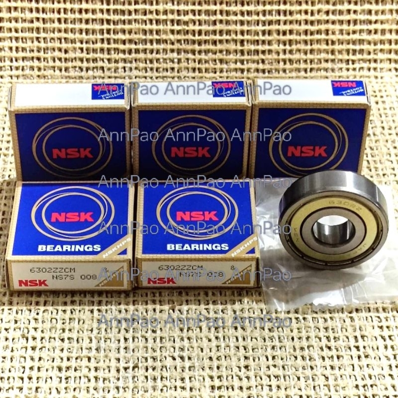 NSK bearing Japan (6302) Double Metal Seal | Shopee Philippines