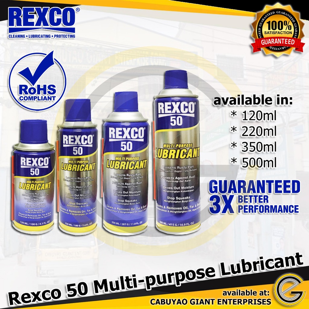 Rexco 50 Multi-purpose Lubricant (120ml | 220ml | 350ml | 500ml ...
