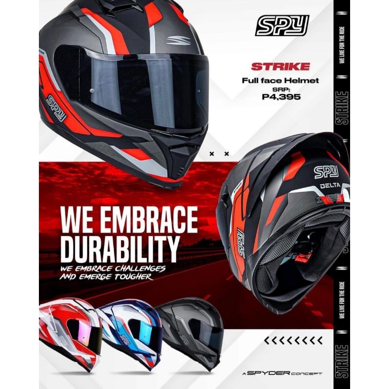 SPY Strike Full Face Helmet | Shopee Philippines