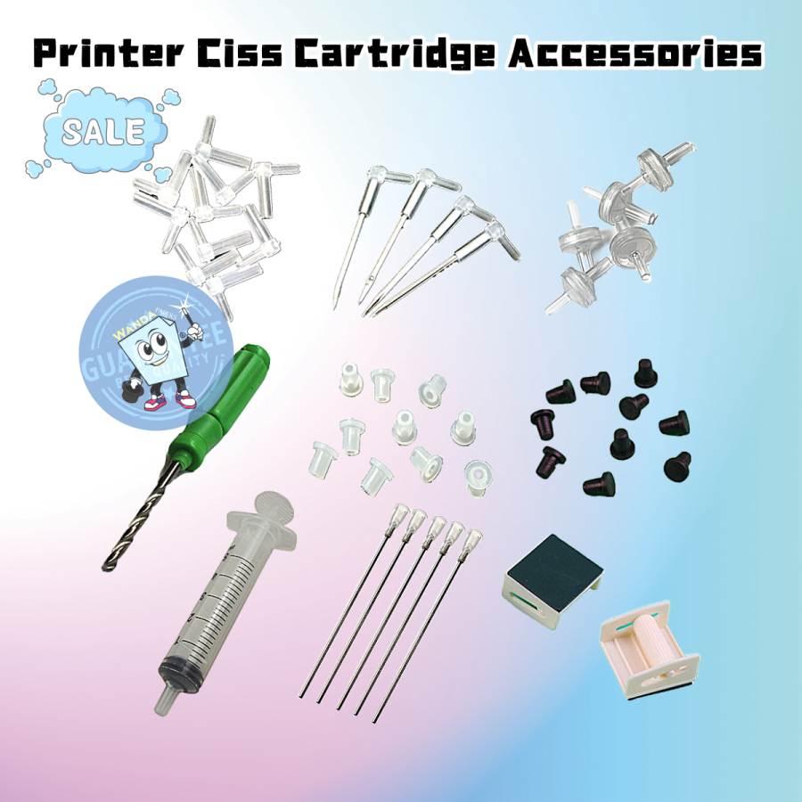 printer ciss kit cartridge accessories rubber seal elbow syringe air ...