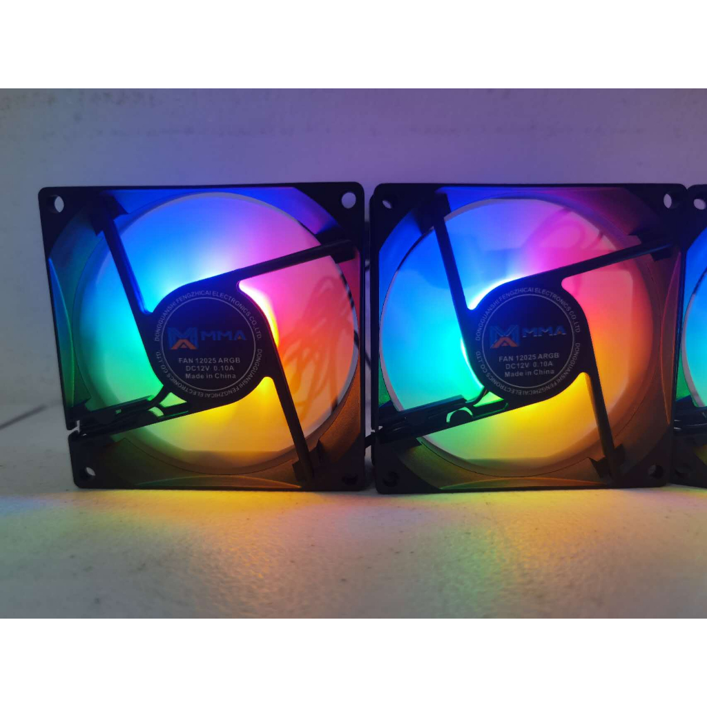 ARGB FAN MMA- LED FAN 8CM 4PIN MOLEX with Screw casing fan | Shopee ...