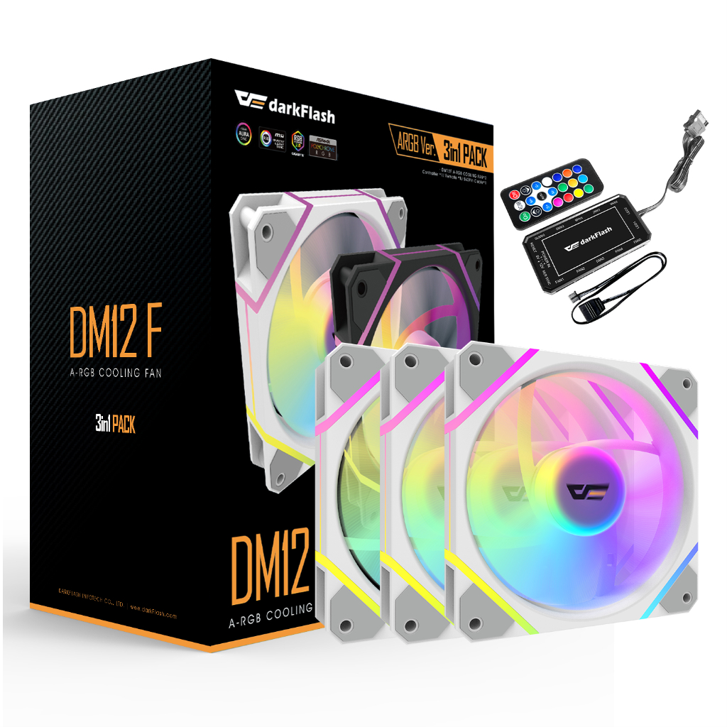 HiteqPC | DarkFlash DM12F 120mm ARGB 3 in 1 / Single (Regular or ...