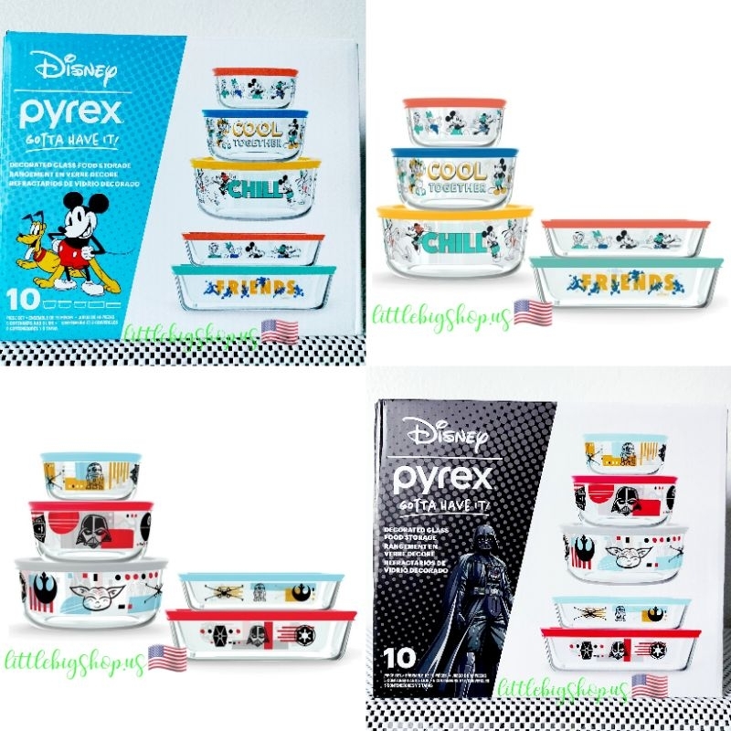 Pyrex 10 Piece Glass Food Storage Set | Shopee Philippines