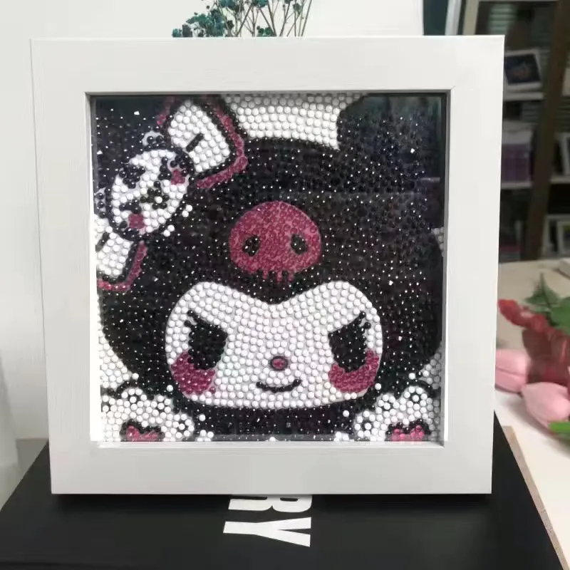 Sanrio Diamond Painting Kuromi 18cmX18cm Carton Photo Frame Set DIY ...