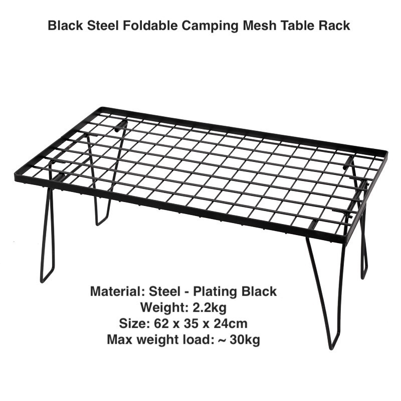 Camp Zion Brute Table Steel Mesh Light Easy To Carry Camping Picnic ...