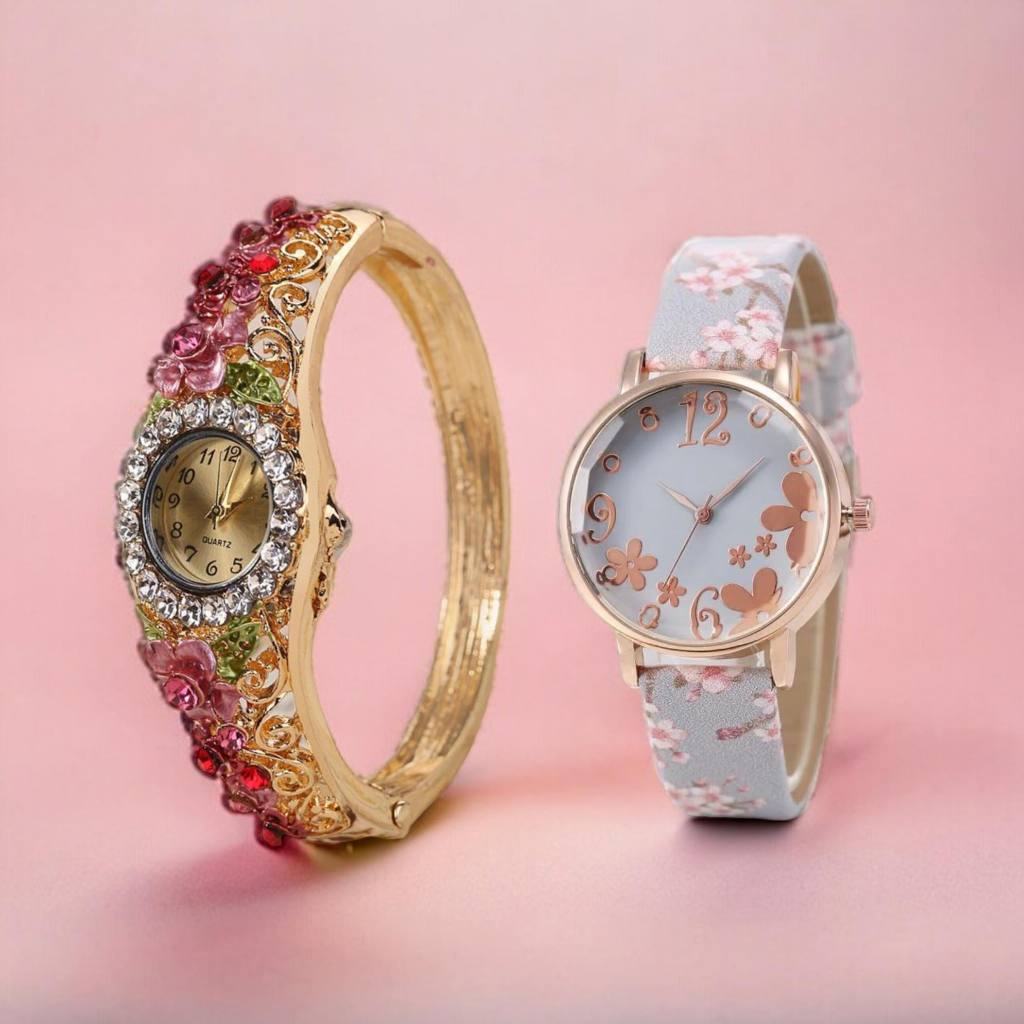 BLING Floral Design Bracelet Watch | Shopee Philippines