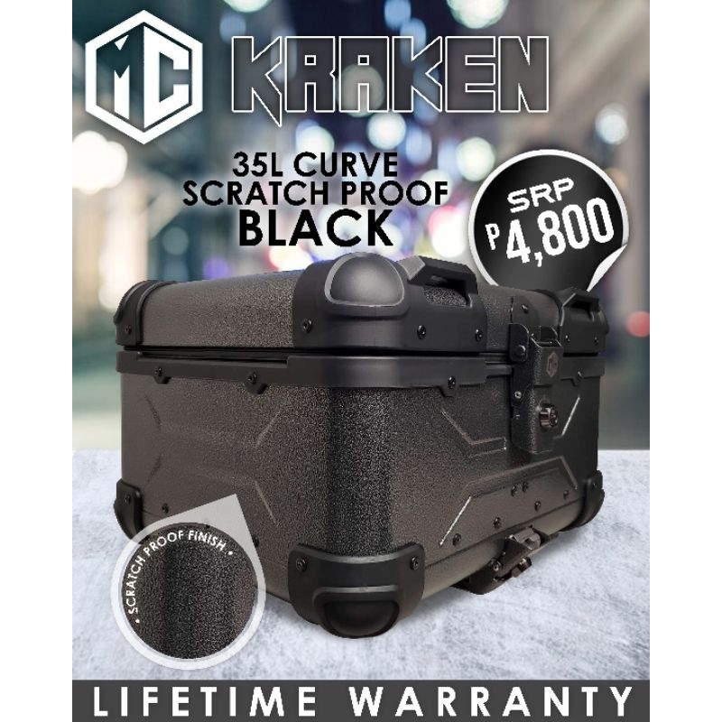 MC KRAKEN 35L CURVE ALLOY TOP BOX | Shopee Philippines