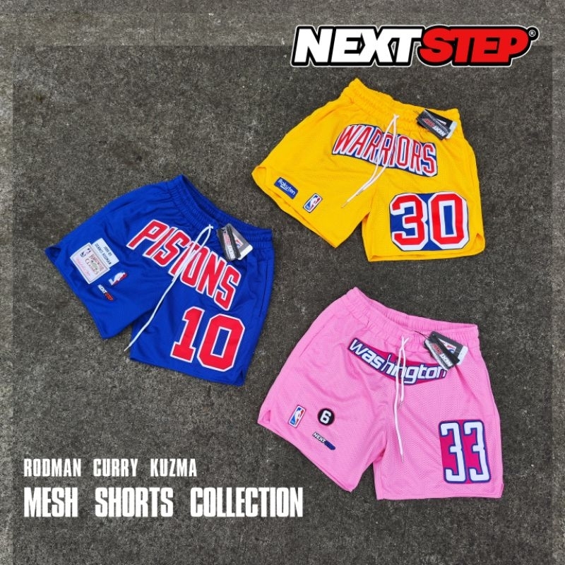 NEXTSTEP MESH SHORTS "RODMAN | CURRY | KUZMA" | Shopee Philippines