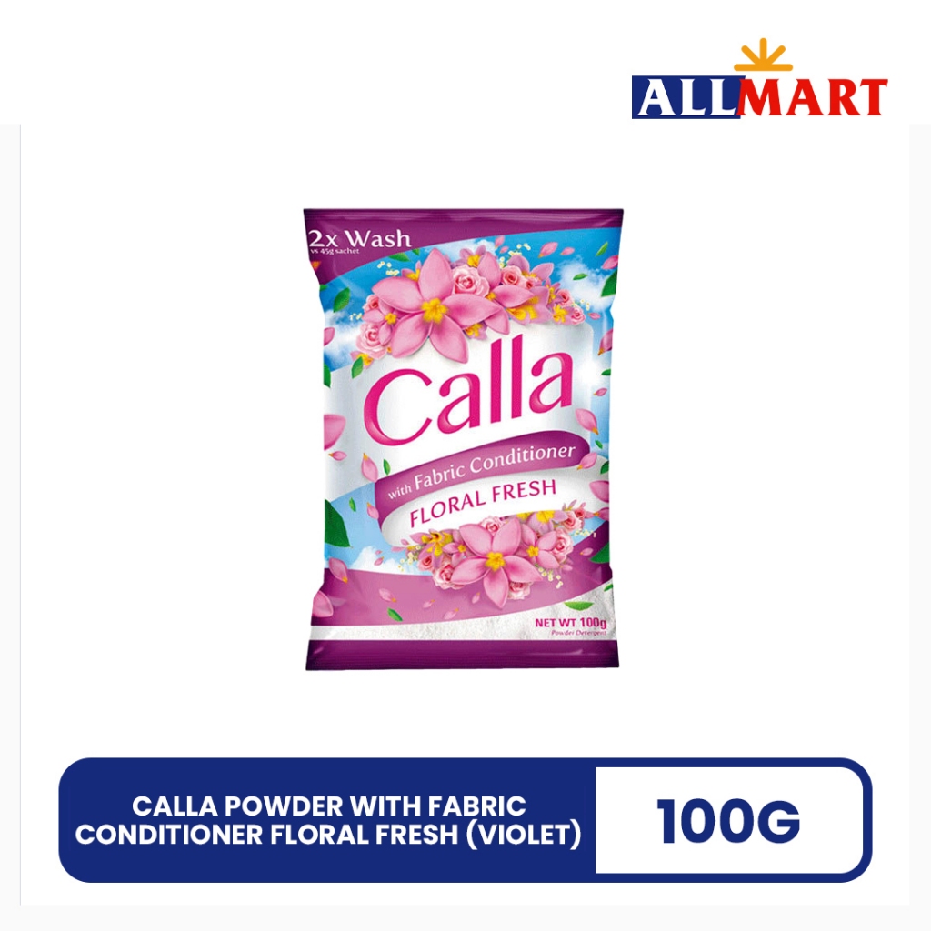 Calla Powder With Fabric Conditioner Floral Fresh (Violet) 100g ...