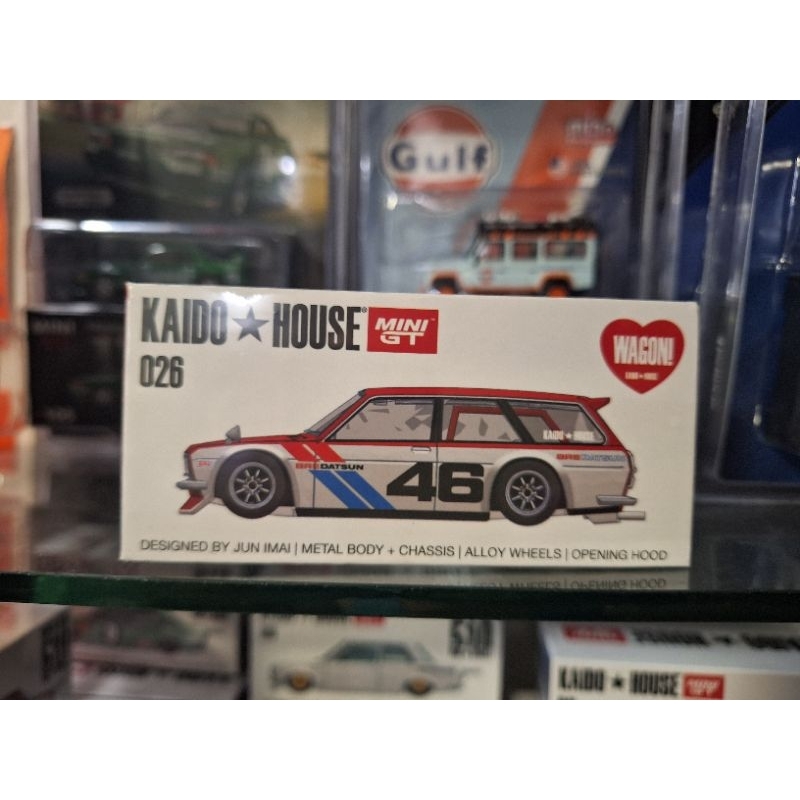 Mini GT Kaido House Datsun 510 Wagon #46 RED BRE No.026, Jun Imai ...