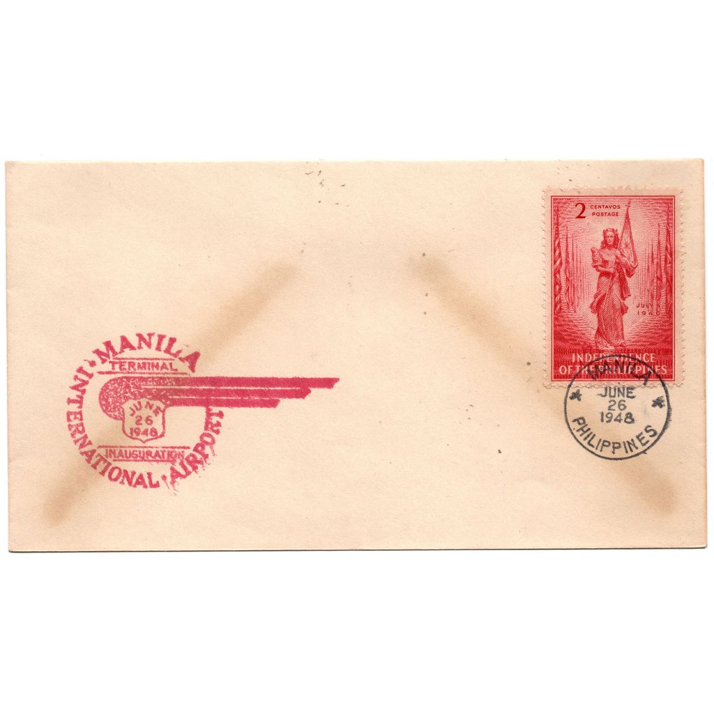 1948 Envelope Cachet Manila International Airport First Terminal ...