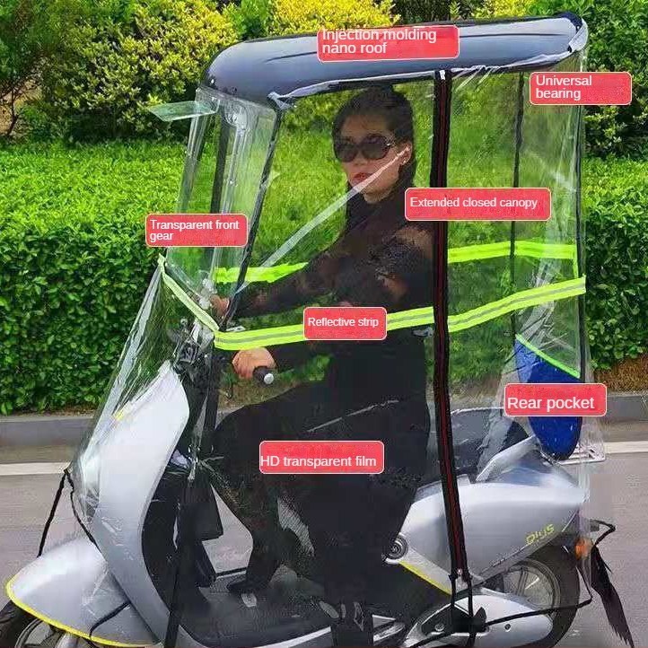 Motorcycle electric bicycle canopy made of hard plastic material ...