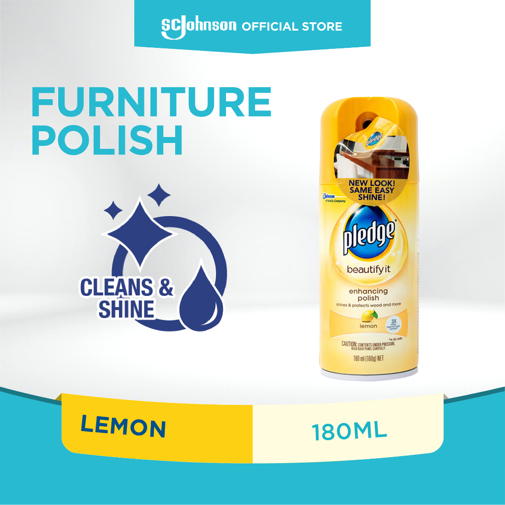 Pledge Furniture Lemon - 180ml | Shopee Philippines