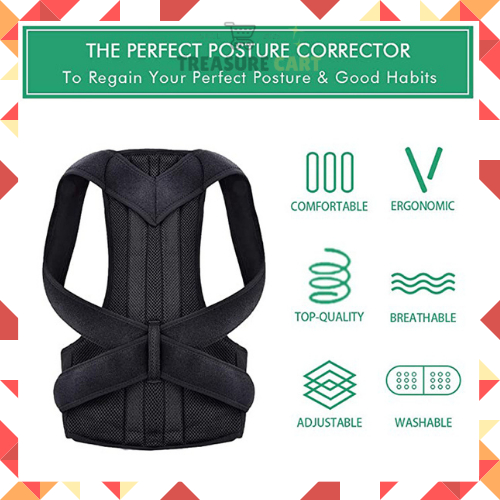 TC Back Support Posture Corrector and Orthosis Back Pain Reliever 3 ...