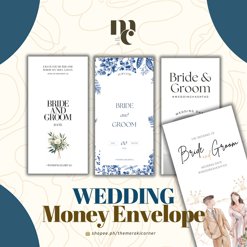 Wedding Angpao / Ampao / Money Envelope / Personalized | Shopee Philippines