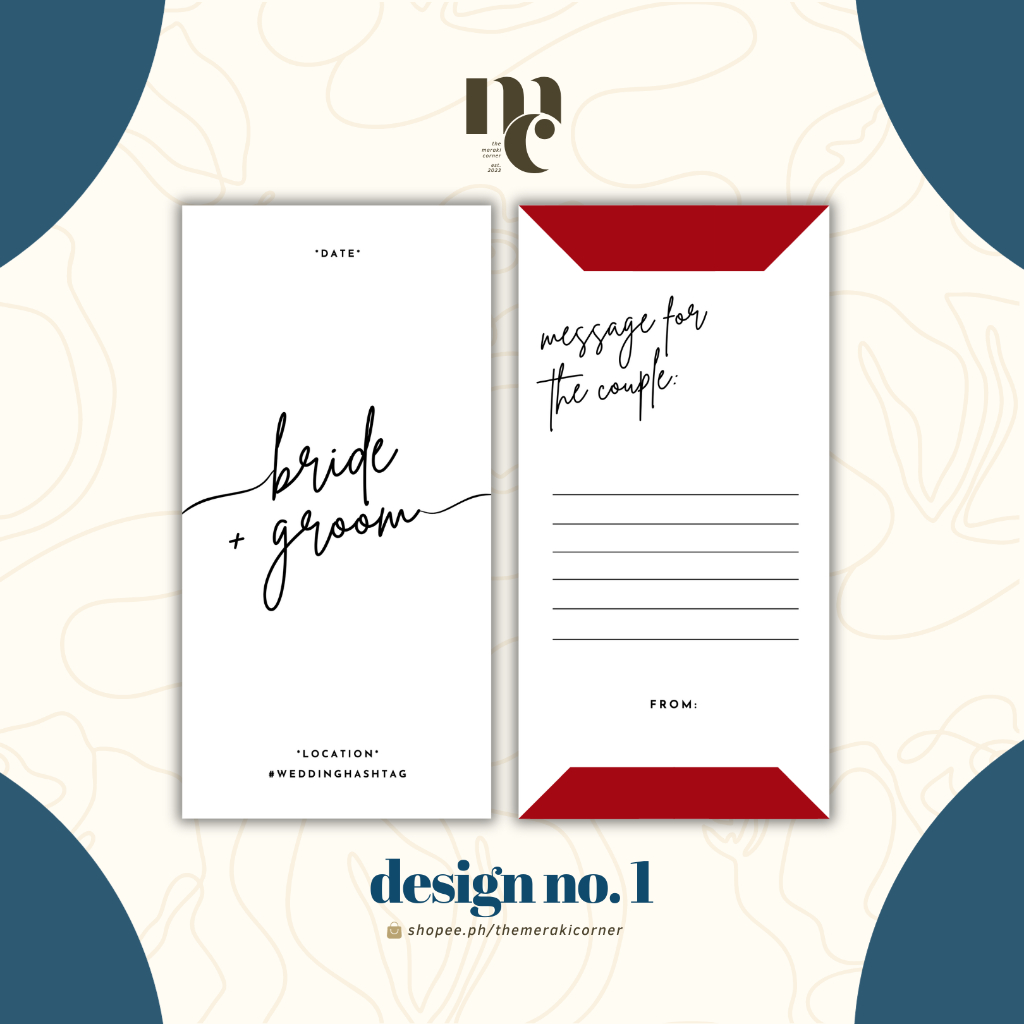 Wedding Angpao / Ampao / Money Envelope / Personalized | Shopee Philippines