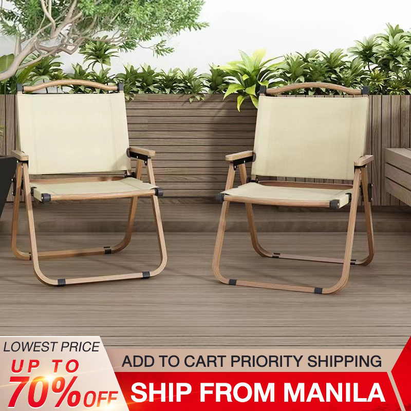 Folding chair with armrests camping chair outdoor portable foldable ...