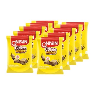 Nissin Cubee Wafer Vanilla Fudge 25g X 10 | Shopee Philippines