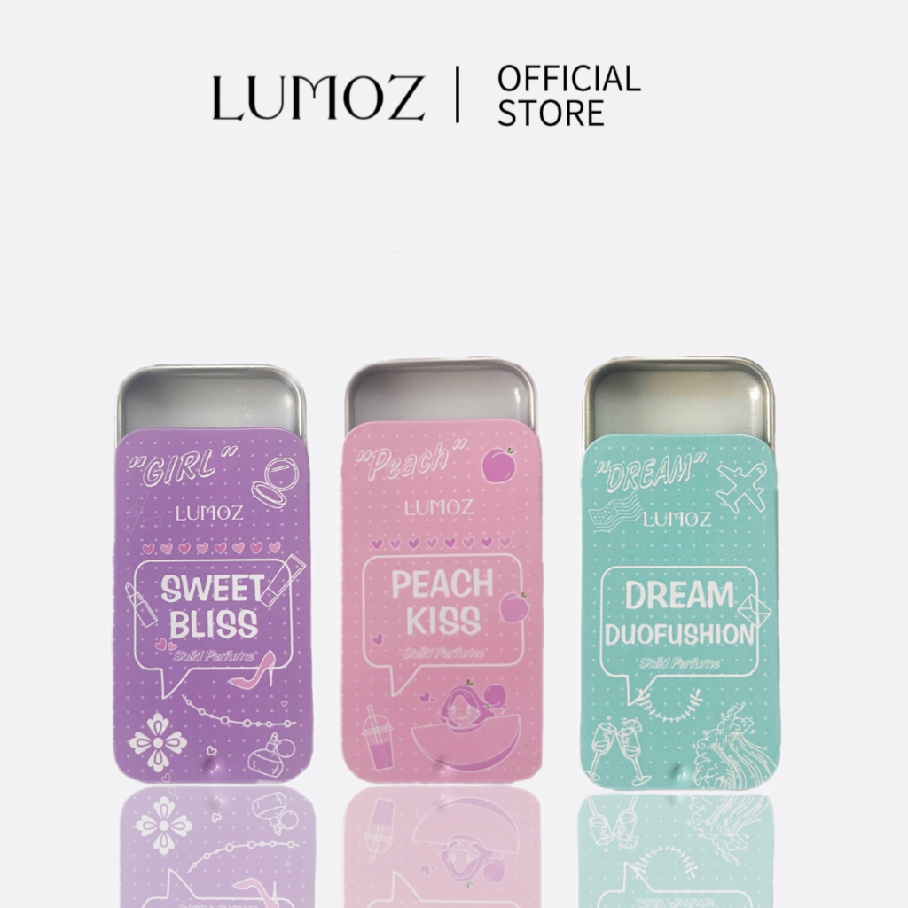 3PCS LUMOZ Solid Balm Perfume Oil Based & Extra Long Lasting For Unisex ...