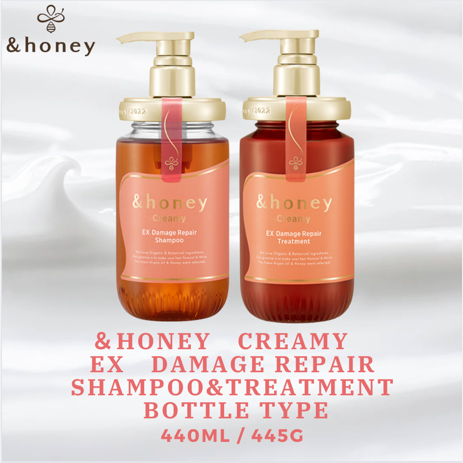 honey] 【Bottle】Creamy EX Damage Repair Shampoo 440ml Treatment 445g [Direct from Japan] | Shopee ...