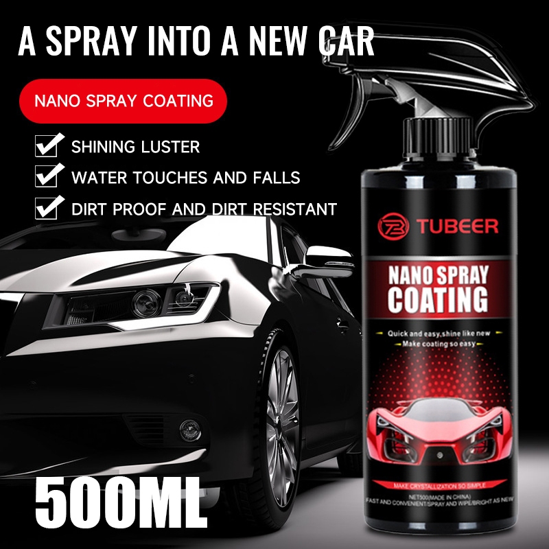 500ML Nano Ceramic Car Wax Spray Polishing Two-In-One Wax Hydrophobic ...