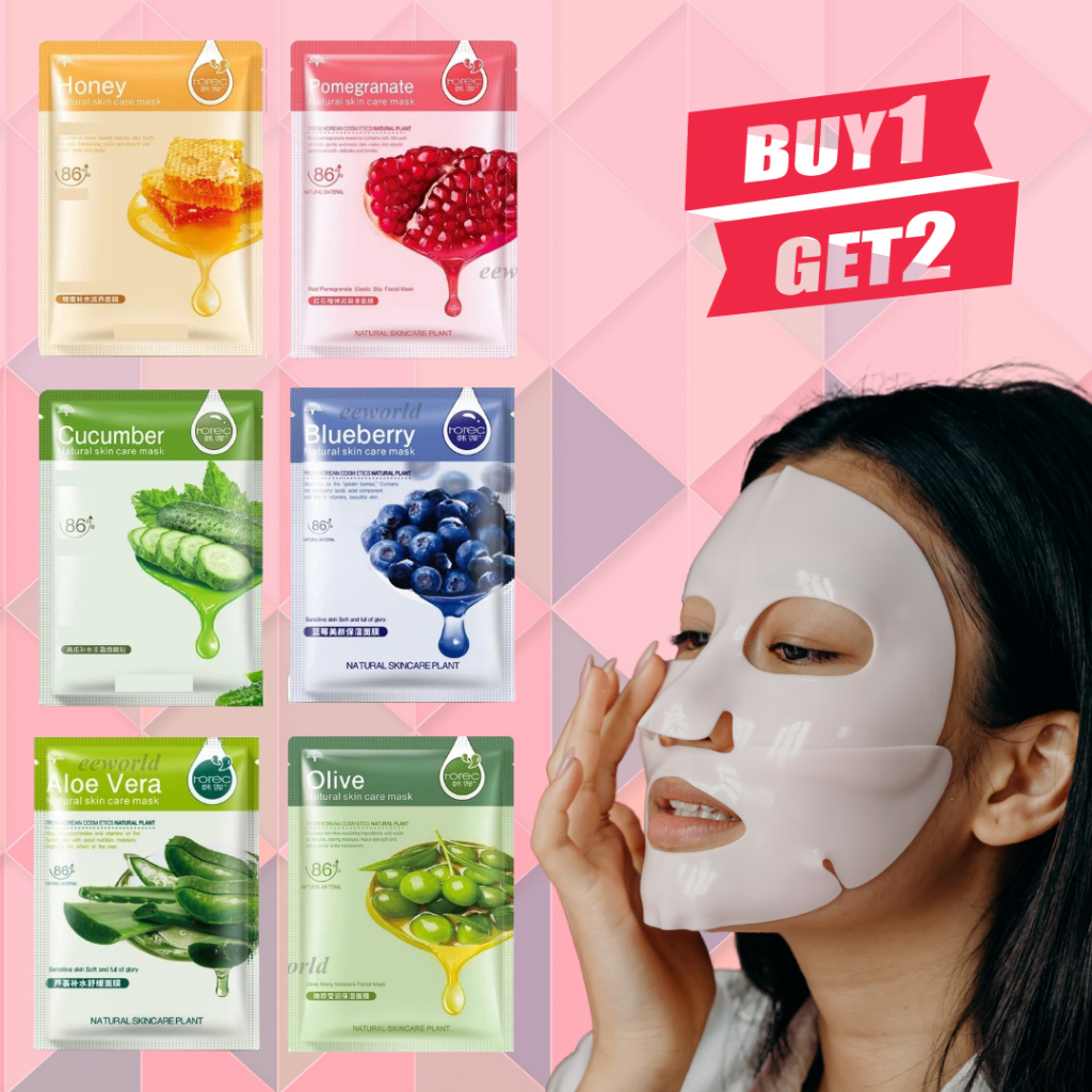 3 Random Korean Facial Skin Care Mask Sheet Face Mask | Shopee Philippines