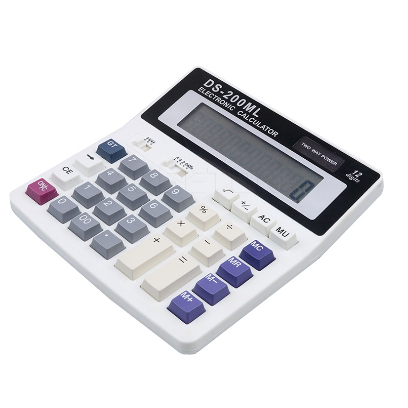 12 digits two way power calculator Electronic solar calculator desk ...