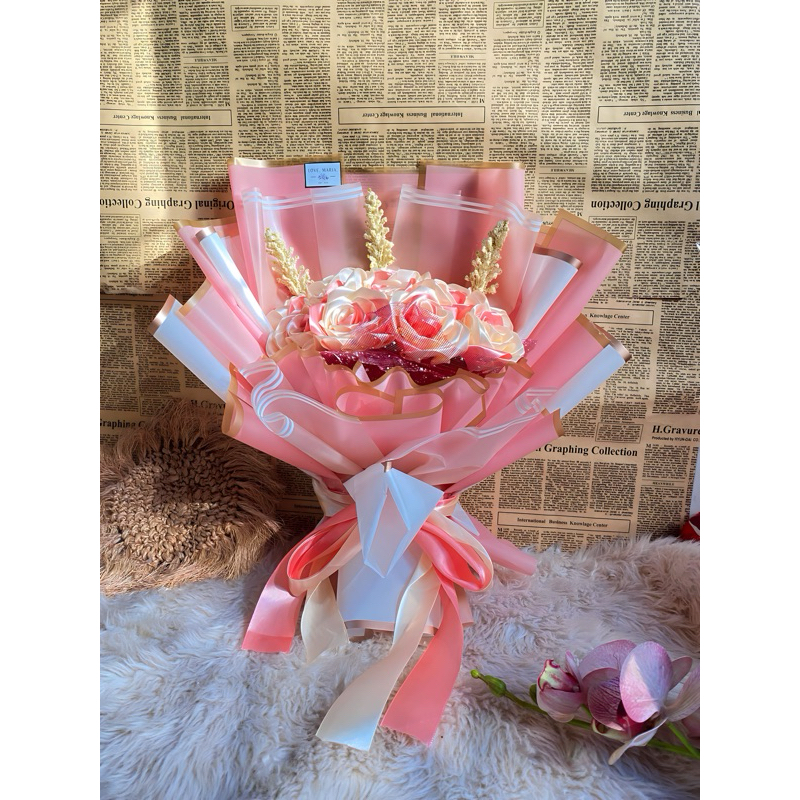 12pcs Satin flower Bouquet NO RUSH!!! | Shopee Philippines