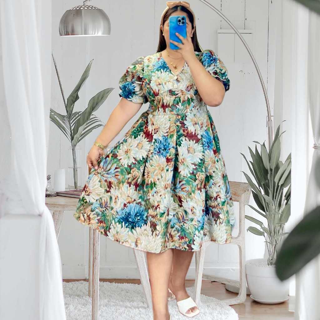 ELIZABETH ELEGANT DRESS PLUS SIZE L-3XL BY taytayclothingshop.ph ...